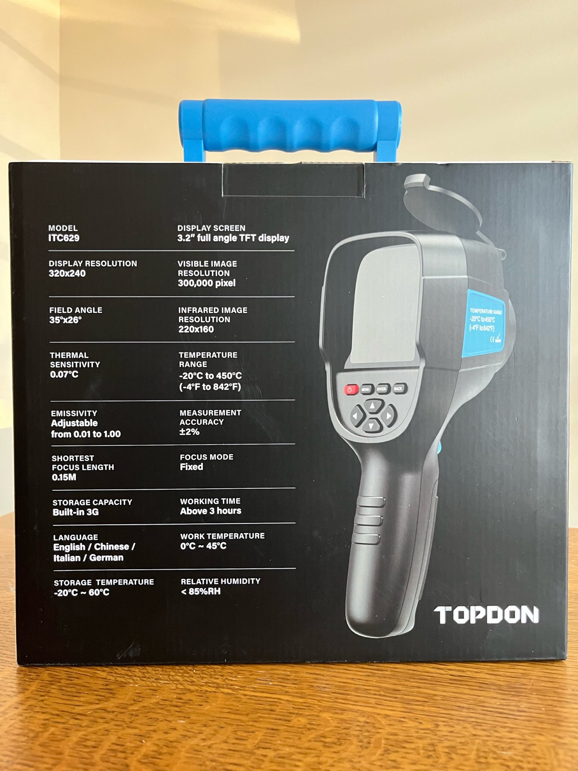 Handheld Infrared Thermographic Inspection Camera 320×240 Resolution 3. ...